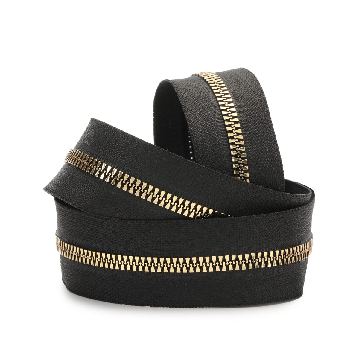 Custom Shiny Plastic Zipper Thin Teeth Strong Teeth