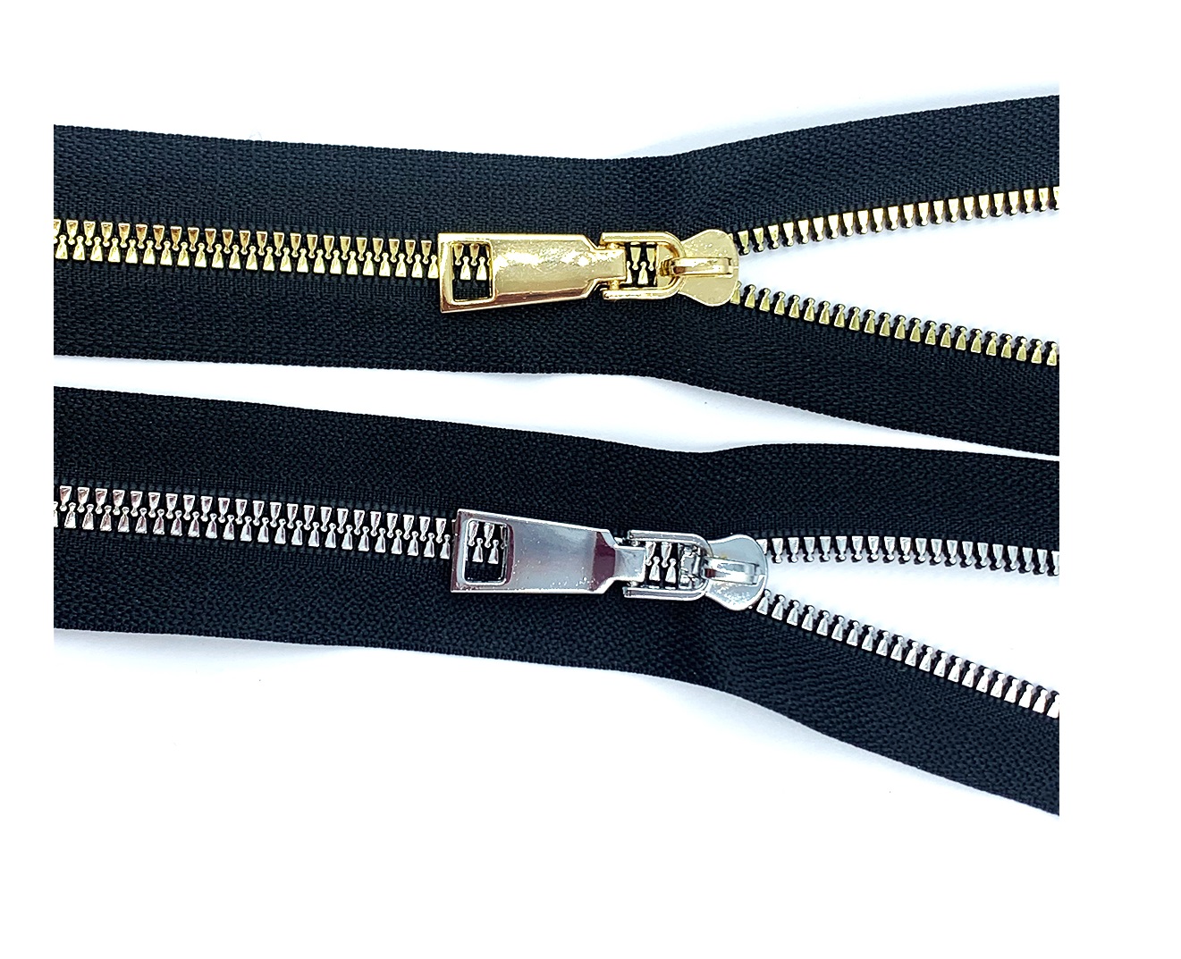 Custom Shiny Plastic Zipper Thin Teeth Strong Teeth