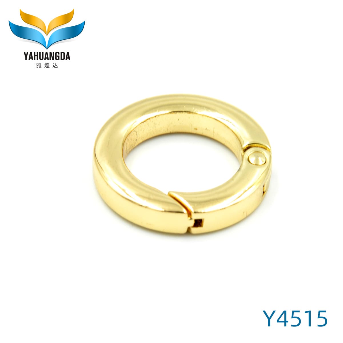shiny opening ring spring ring zinc alloy