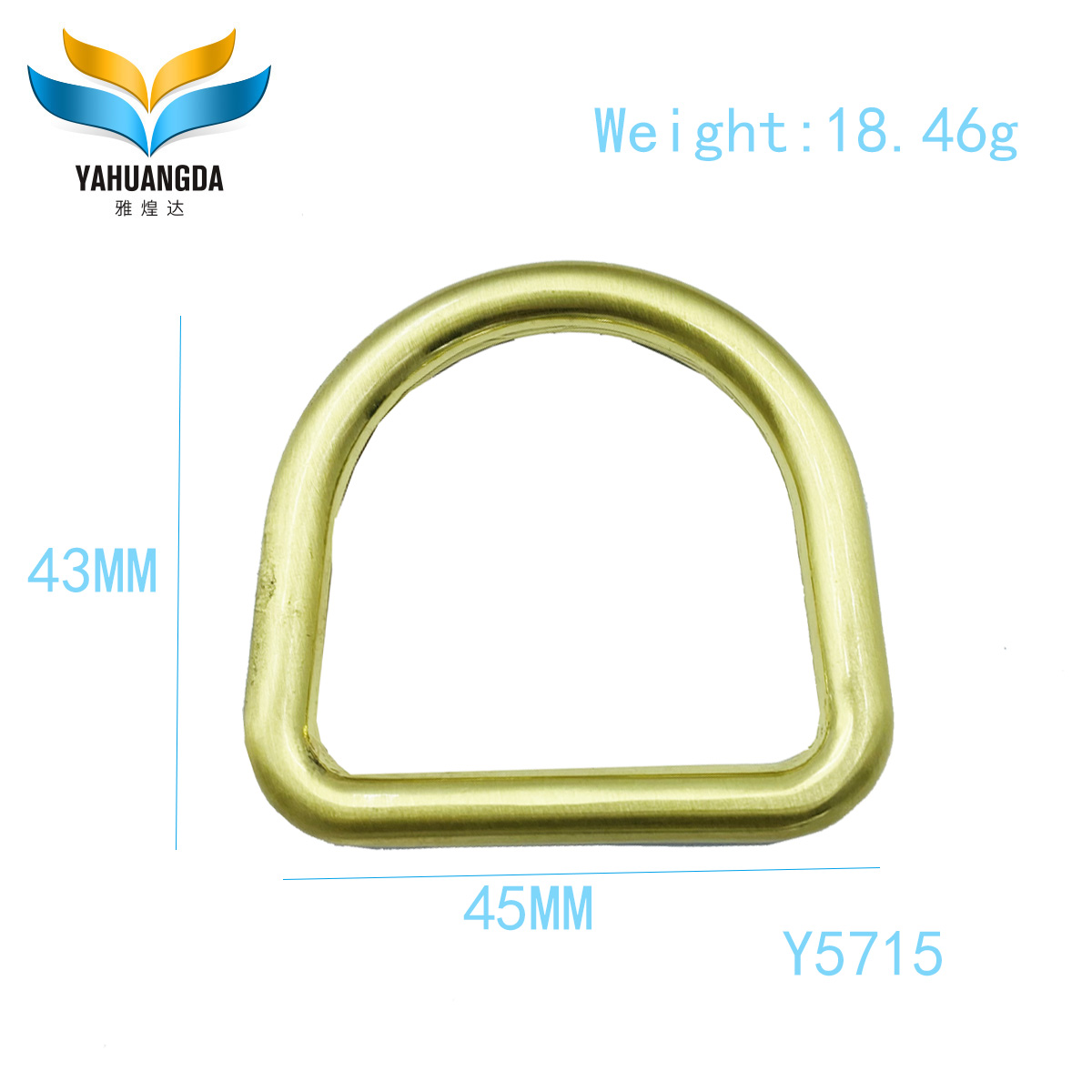 Custom Zinc Alloy Die CastWelded Metal Bag Hardware D Ring